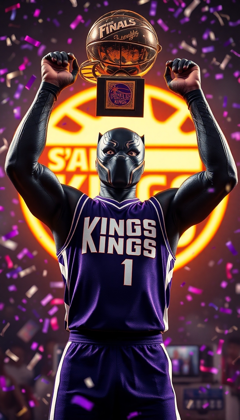 Create a dramatic and cinematic image of Marvel's Black Panther (based ...